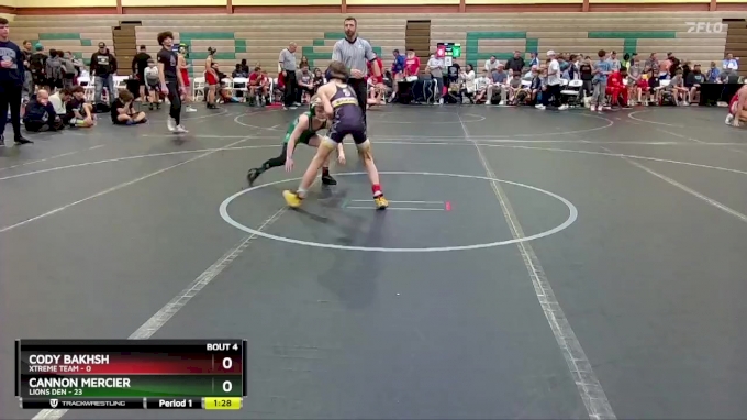 76 lbs Round 2 (6 Team) - Cannon Mercier, Lions Den vs Cody Bakhsh ...