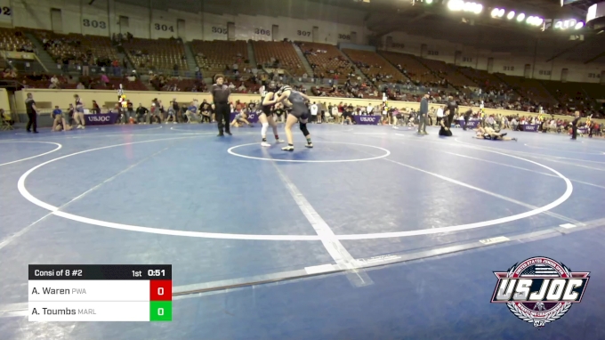 118 lbs Consi Of 8 #2 - Angelia (AJ) Waren, Perry Wrestling Academy vs ...