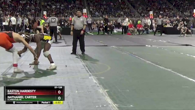 D1-126 lbs Cons. Semi - Nathaniel Carter, Clarkston HS vs Easton ...