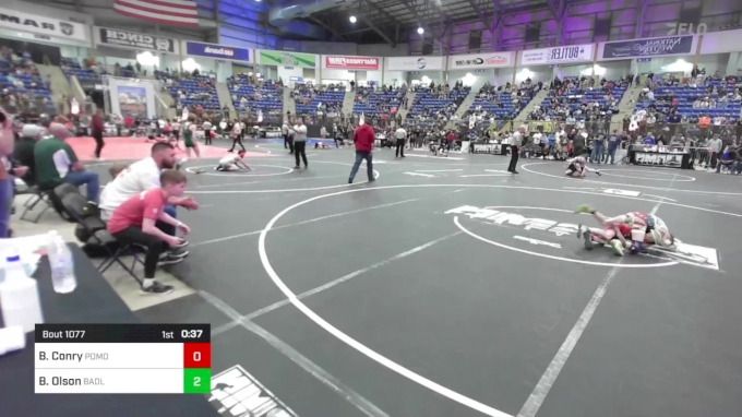 65 lbs Consi Of 8 #2 - Brekston Conry, Pomona Elite vs Brody Olson ...