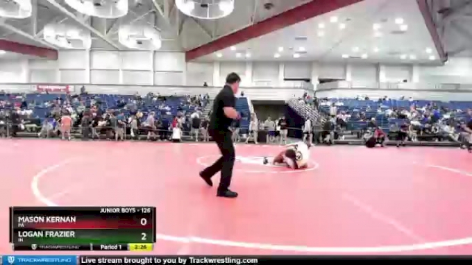 126 lbs Champ. Round 2 - Mason Kernan, PA vs Logan Frazier, IN
