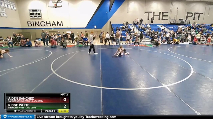 53-57 lbs Round 2 - Aiden Sanchez, Sanderson Wrestling Academy vs Ridge ...