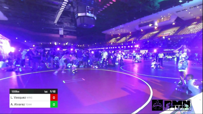 130 lbs Quarterfinal - Linkin Vasquez, Wright Wr Ac vs Adam Alvarez ...