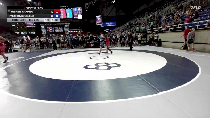 165 lbs Champ. Rd Of 64 - Jasper Harper, IL vs Ryen Macdonald, VA
