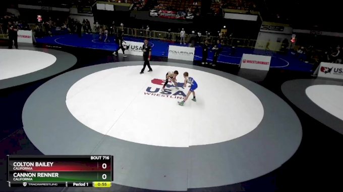 63 lbs Cons. Round 5 - Colton Bailey, California vs Cannon Renner ...