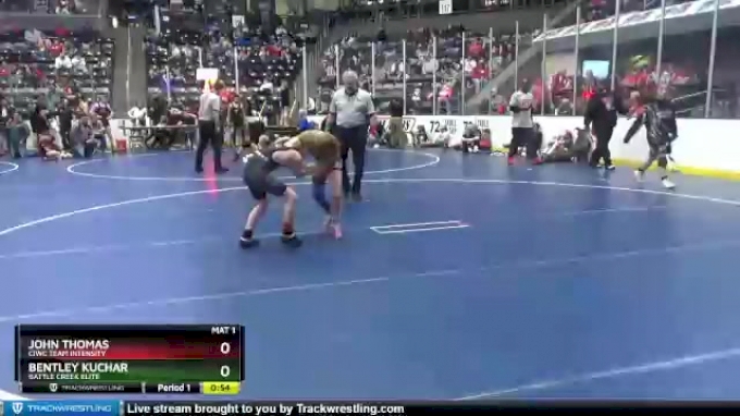 75 lbs Round 4 - John Thomas, CIWC Team Intensity vs Bentley Kuchar ...