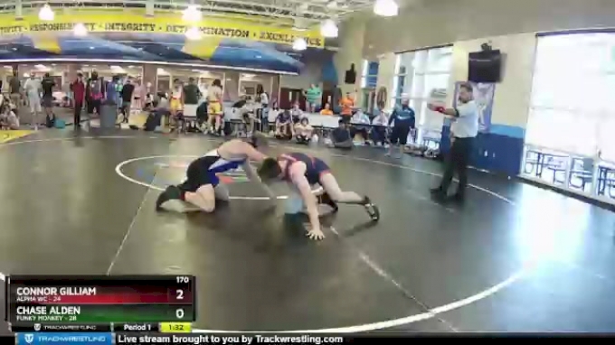 170 lbs Placement (16 Team) - Connor Gilliam, Alpha WC vs Chase Alden ...