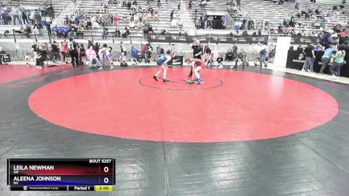 94 lbs 5th Place Match - Leila Newman, OR vs Aleena Johnson, NV
