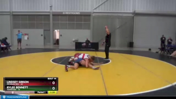 138 lbs Placement Matches (8 Team) - Lindsey Gibson, Michigan Red vs ...