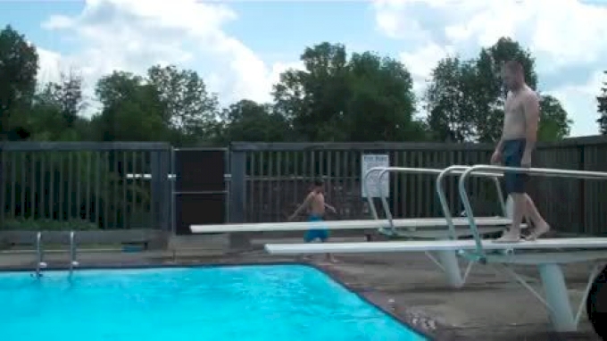 Gainer at the pool