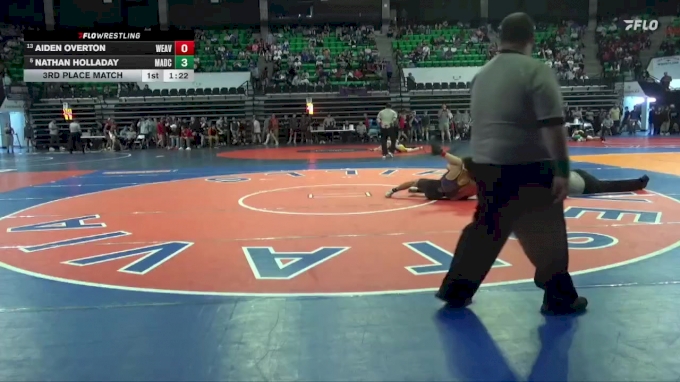 1A-4A 113 3rd Place Match - Nathan Holladay, Madison County vs Aiden ...