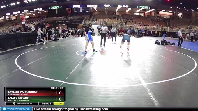 115 lbs Champ. Round 1 - Analy Picado, Braddock Wrestling vs Taylor ...