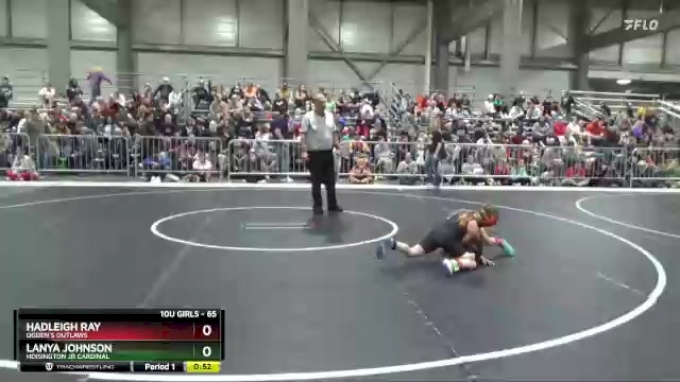 65 lbs Cons. Round 3 - LaNya Johnson, Hoisington Jr Cardinal vs ...