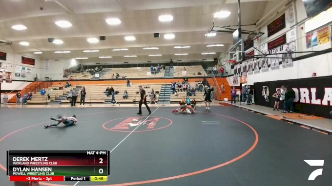 71 lbs Cons. Semi - Derek Mertz, Worland Wrestling Club vs Dylan Hansen ...