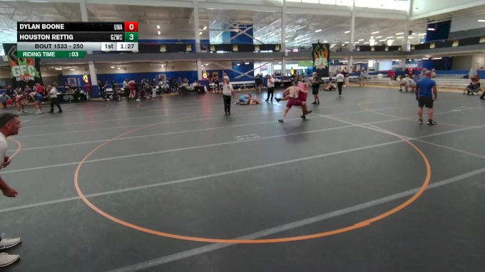 250 lbs Quarterfinal - Dylan Boone, Unattached vs Houston Rettig ...