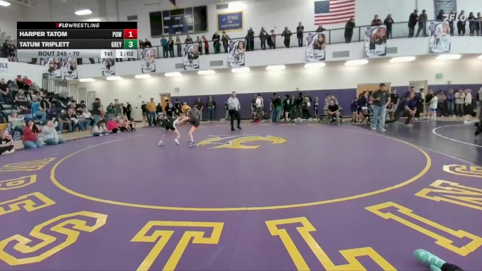 70 lbs Round 3 - Tatum Triplett, Greybull MS vs Harper Tatom, Powell ...