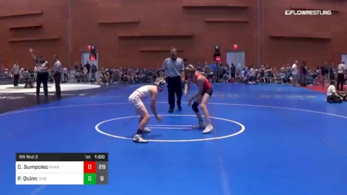 90 lbs Rr Rnd 2 - Dominic Sumpolec, Red Hawk Red vs Parker Quinn ...
