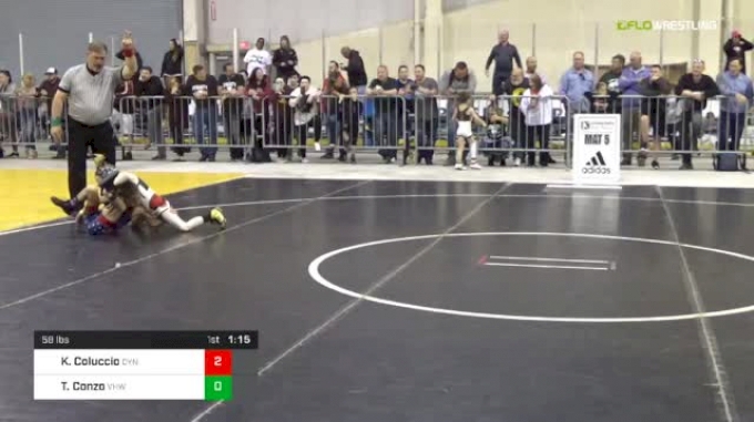 58 lbs Round 6 - Killian Coluccio, DYNASTY NATIONAL BLACK vs Tyler ...