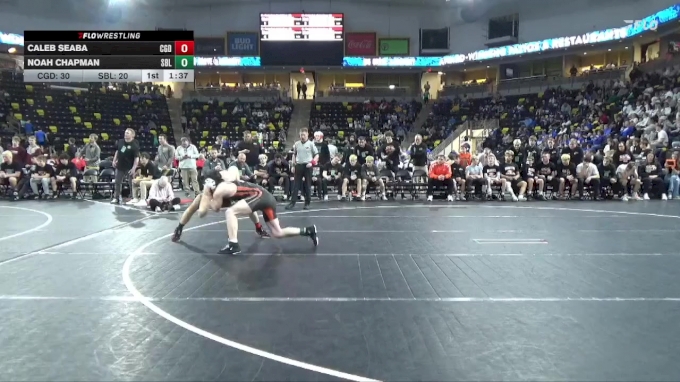 157 lbs Quarterfinal - Noah Chapman, Sergeant Bluff-Luton vs Caleb ...