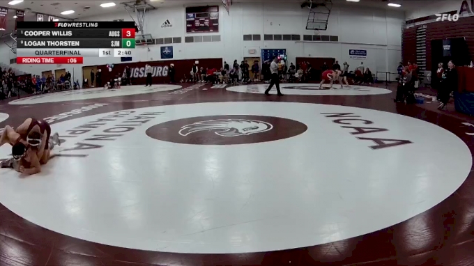 165 lbs Quarterfinal - Cooper Willis, Augsburg vs Logan Thorsten, St ...