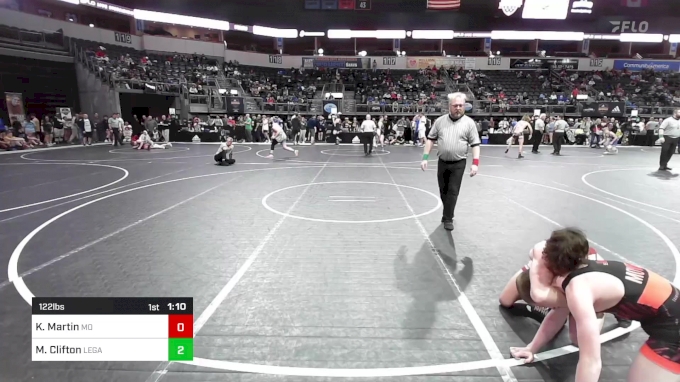 122 lbs Consi Of 8 #1 - Keegan Martin, Missouri vs Matthew Clifton ...