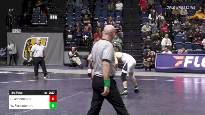 165 lbs 3rd Place - Cael Carlson, Minnesota vs William Formato ...