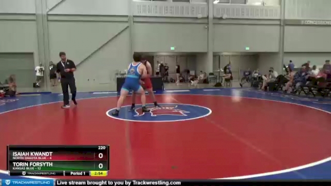 220 lbs Quarterfinals (8 Team) - Isaiah Kwandt, North Dakota Blue vs ...