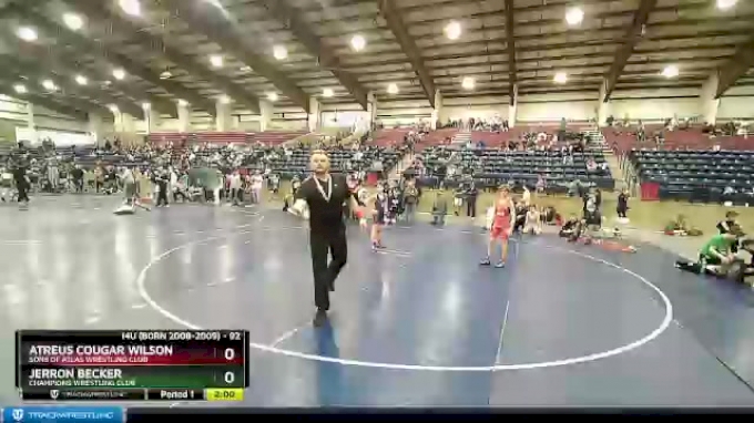 92 lbs Cons. Round 3 - Atreus Cougar Wilson, Sons Of Atlas Wrestling ...