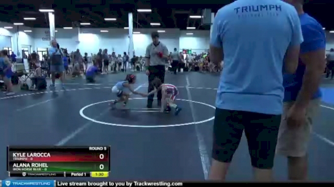 48 lbs Round 5 (8 Team) - Alana Rohel, Iron Horse Blue vs Kyle LaRocca ...