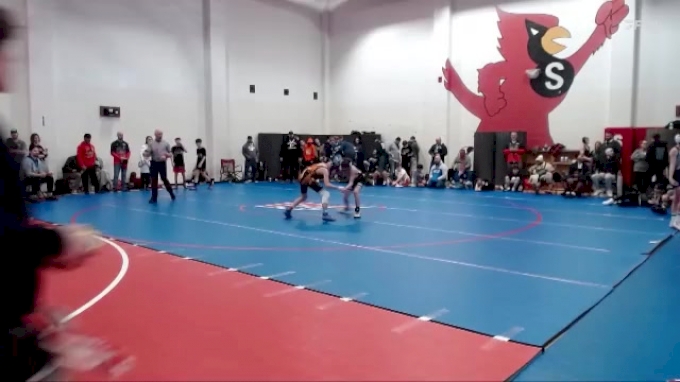 97 lbs Cons. Round 2 - Dax Wiegand, Franklin Central vs Seth Coomer ...