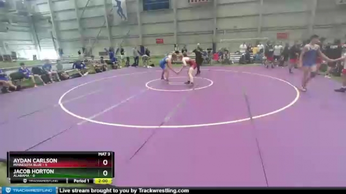 160 lbs Semis & 1st Wrestleback (8 Team) - Aydan Carlson, Minnesota Blue vs Jacob Horton, Alabama