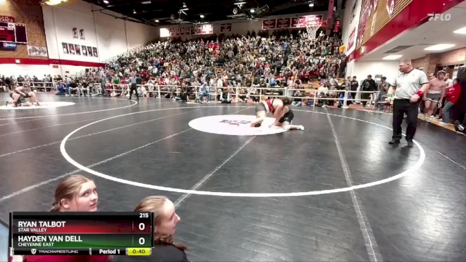 215 lbs Cons. Round 4 - Ryan Talbot, Star Valley vs Hayden Van Dell ...