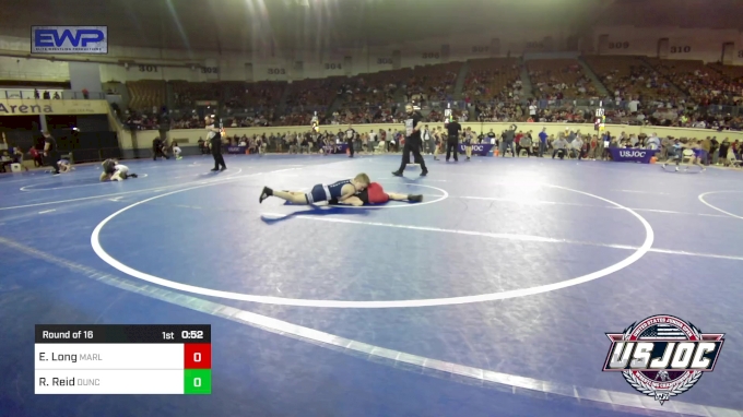 70 lbs Round Of 16 - Easton Long, Marlow Outlaws vs Ryott Reid, Duncan ...
