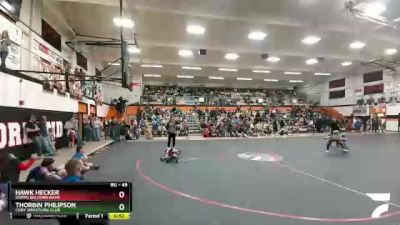 49 lbs Cons. Semi - Thorbin Philipson, Cody Wrestling Club vs Hawk ...
