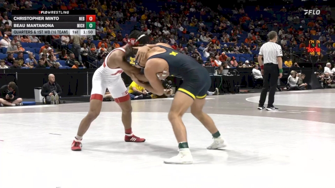 174 lbs Quarters & 1st Wb (16 Team) - Beau Mantanona, Michigan vs ...