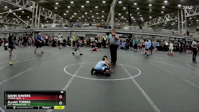 56 lbs Round 3 (6 Team) - Gavin Sowers, Xtreme Team vs Elijah Torres ...