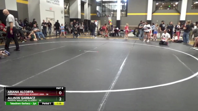 135 lbs Cons. Semi - Allison Garbacz, MadDog Wrestling Academy vs ...