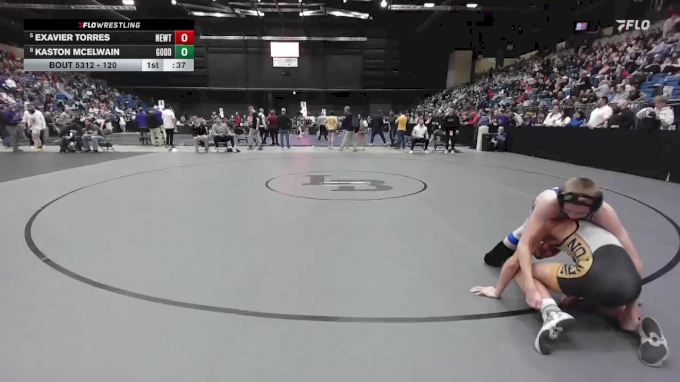 120 lbs Cons. Round 3 - Exavier Torres, Newton vs Kaston McElwain, Goddard