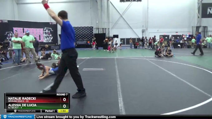 95 lbs Round 7 (8 Team) - Natalie Radecki, Devilish Diva`s vs Alessia ...