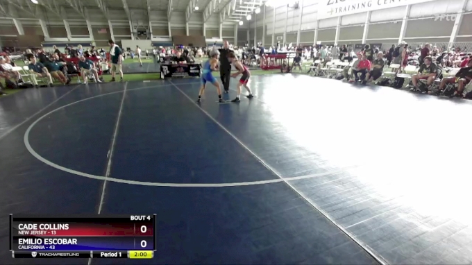 113 lbs Quarterfinals (8 Team) - Cade Collins, New Jersey vs Emilio ...