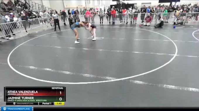 105 lbs Semifinal - Jazmine Turner, Grace M Davis High School Wrestling ...