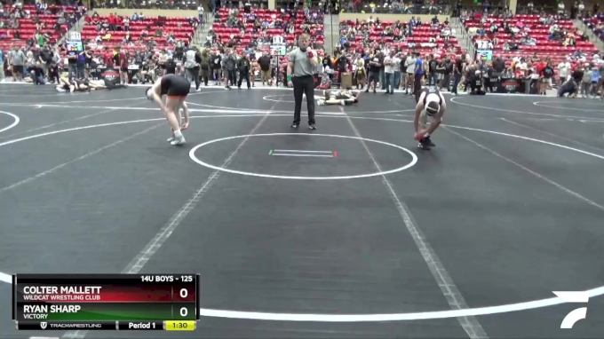 125 lbs Champ. Round 2 - Ryan Sharp, Victory vs Colter Mallett, Wildcat ...