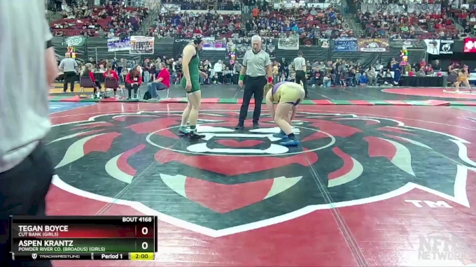 G - 185 lbs Champ. Round 2 - Tegan Boyce, Cut Bank (Girls) vs Aspen ...