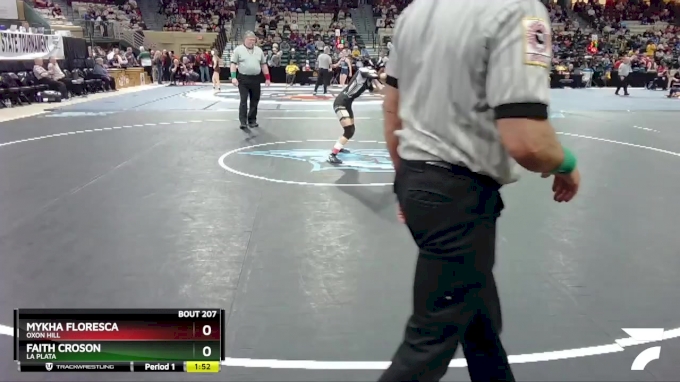 100 lbs Round 2 - Faith Croson, La Plata vs Mykha Floresca, Oxon Hill