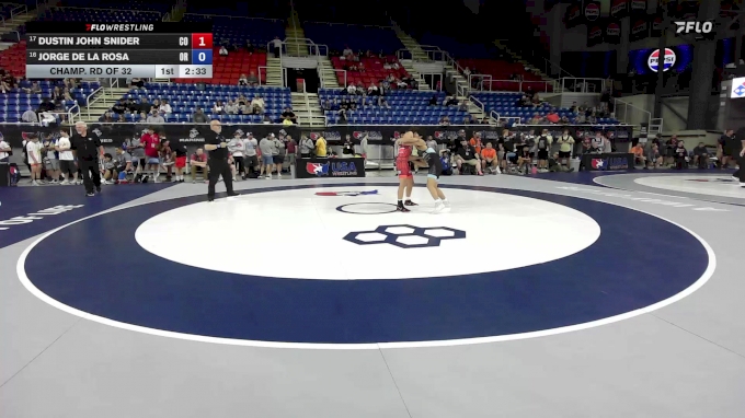 120 lbs Champ. Rd Of 32 - Dustin John Snider, CO vs Jorge De La Rosa, OR