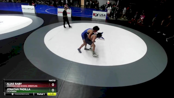 165 lbs Champ. Round 2 - Jonatan Padilla, California vs Alias Raby ...