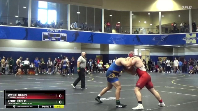 285 lbs Champ. Round 1 - Kobe Pablo, Unattached - Emmanuel vs Wylie ...