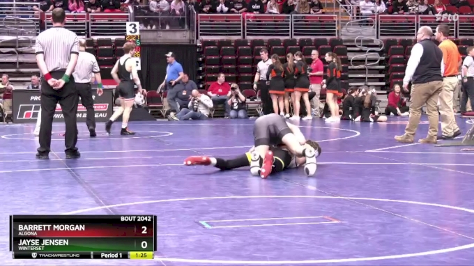 2A-138 lbs Champ. Round 1 - Barrett Morgan, Algona vs Jayse Jensen ...