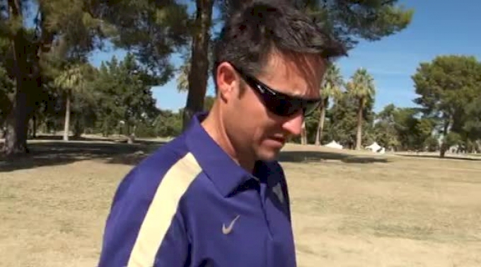 Greg Metcalf Washington coach after at Pac-12 XC Champs 2011