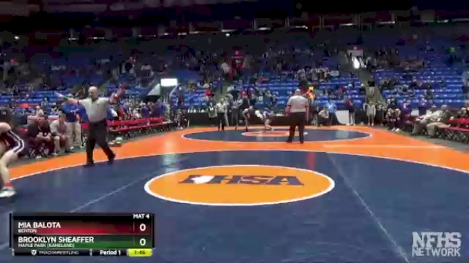 120 lbs Cons. Round 1 - Brooklyn Sheaffer, Maple Park (Kaneland) vs Mia ...